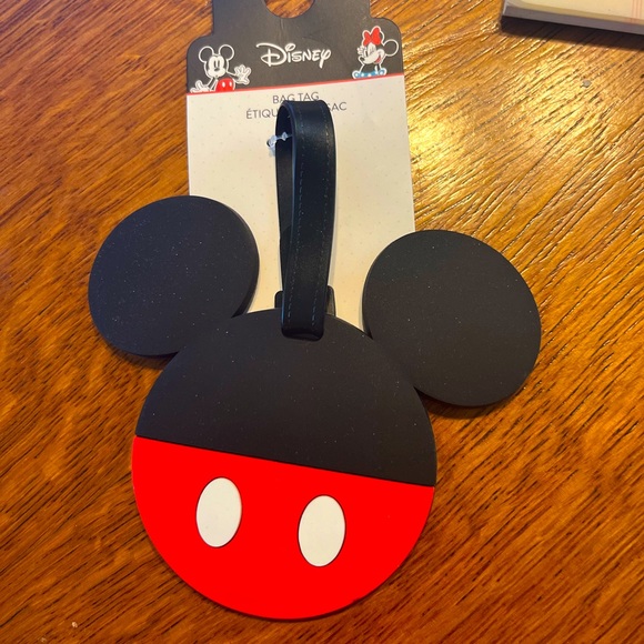 Disney | Accessories | Disney Mickey Mouse Cute Luggage Tag With Info ...